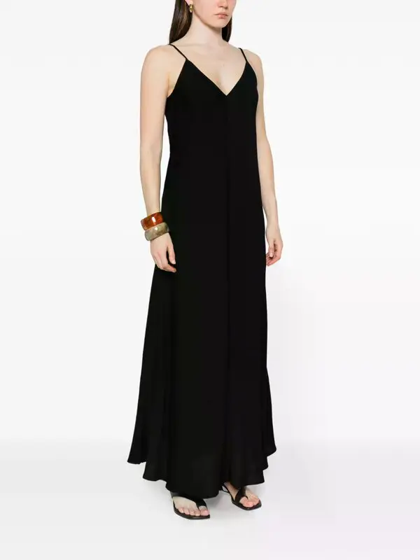 Dixie Crinkled-finish V-neck Midi Dress