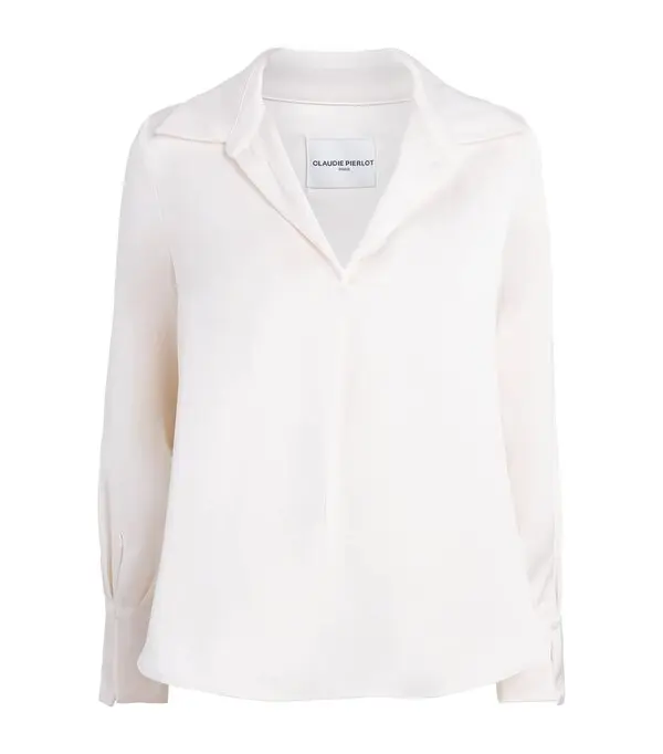 Claudie Pierlot Satin Blouse - White