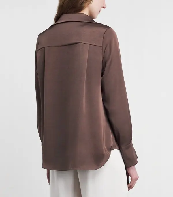 Claudie Pierlot Satin Blouse - Brown