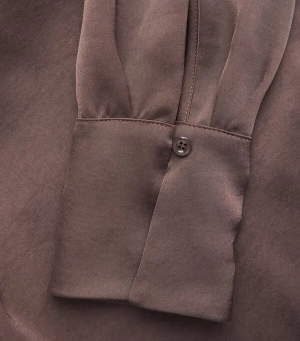 Claudie Pierlot Satin Blouse - Brown