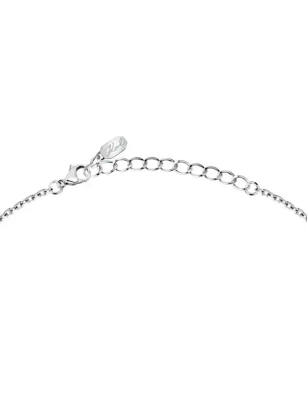 Karl Lagerfeld Encrusted-name Necklace