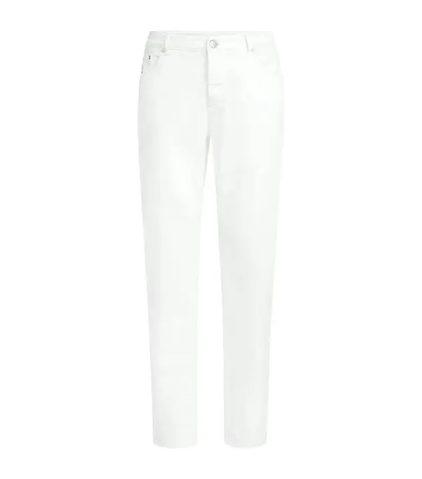 Brunello Cucinelli Comfort Straight-leg Jeans - White