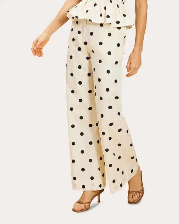 Mestiza New York Taylor Polka Dot Flared Pants