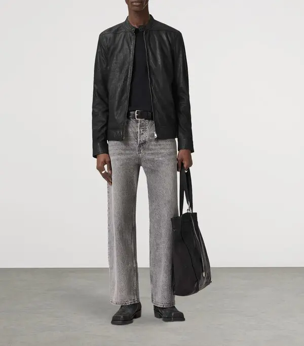 ALLSAINTS Colt Leather Jacket - Black