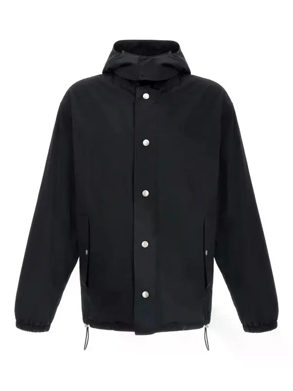 Roberto Cavalli Hooded Drawstring Jacket - Black