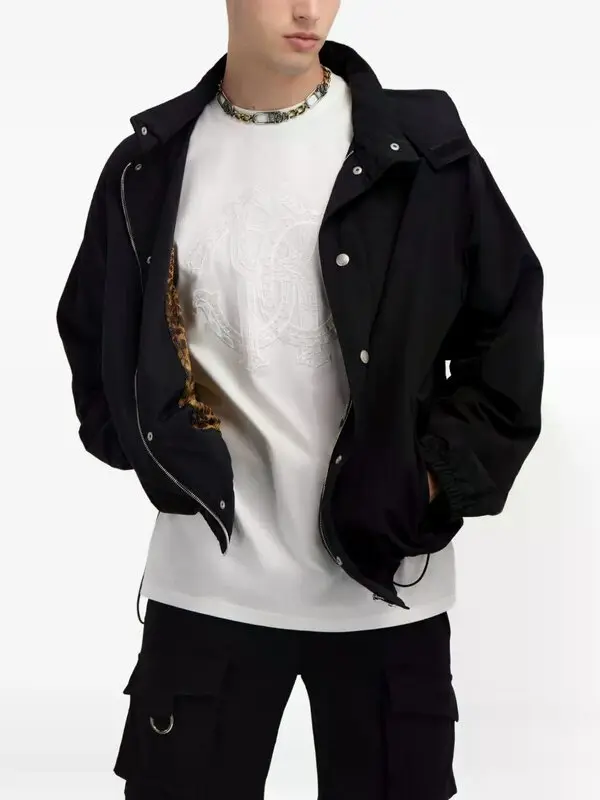 Roberto Cavalli Hooded Drawstring Jacket