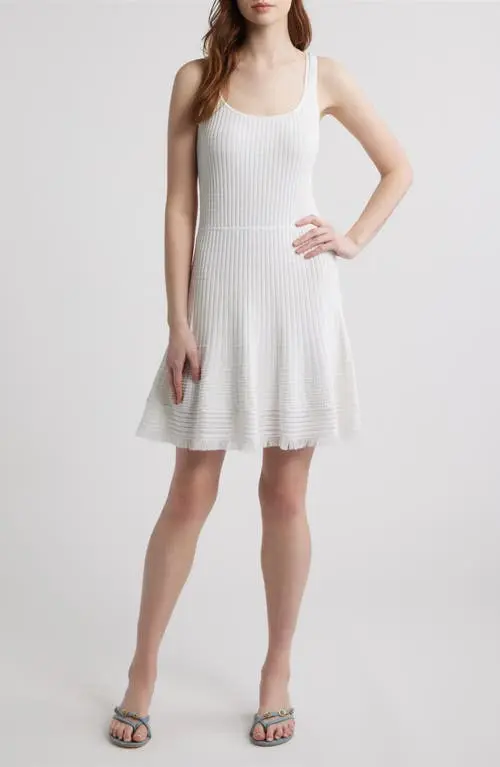 Rag & Bone Ayan Rib Mini Dress - White