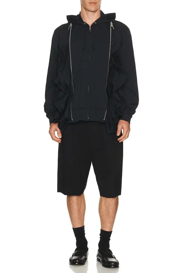 Comme Des Garçons Double Zipper Hoodie