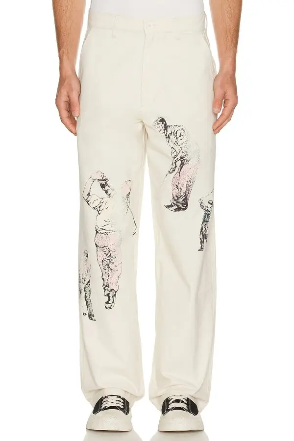 STUDENTS GOLF Francis Work Pants - Off White