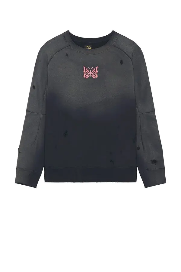 Needles Deconstructed Sweat Shirt - Navy
