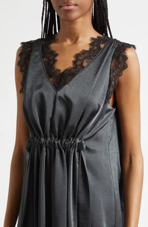 3.1 Phillip Lim Lace Detail Satin Dress