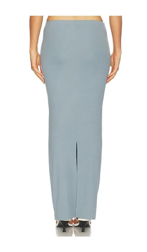 Eterne Emma Ribbed Jersey Maxi Skirt