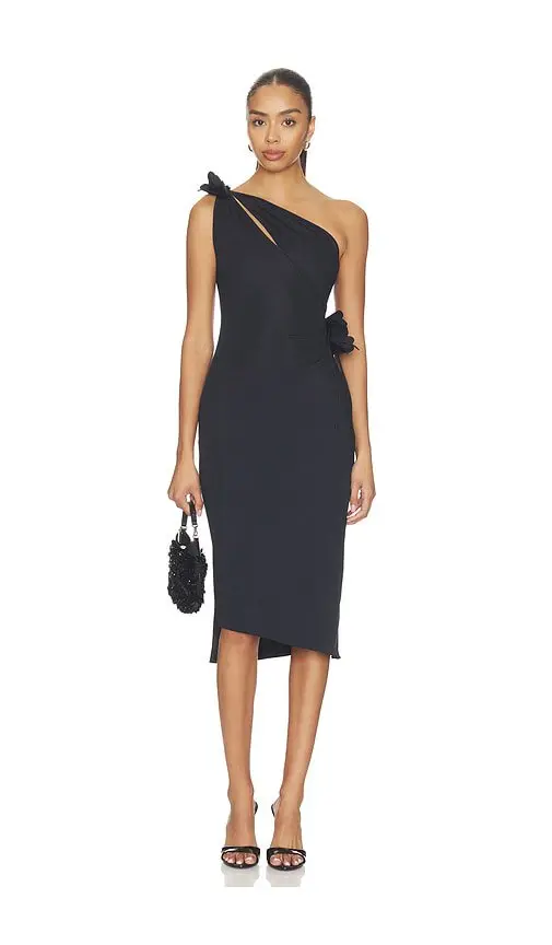 Coperni Asymmetrical One Shoulder Gown - Black