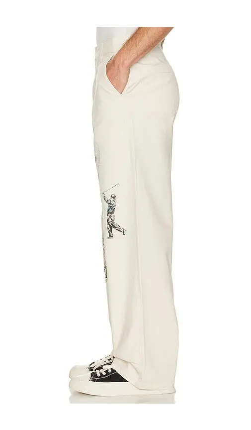 STUDENTS GOLF Francis Work Pants - Cream