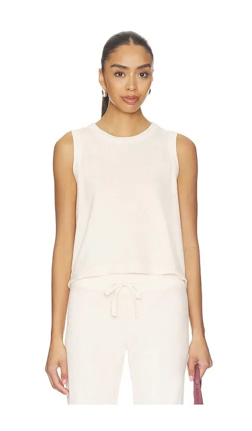 BOBI Undone Edge Muscle Tank Top - Pink