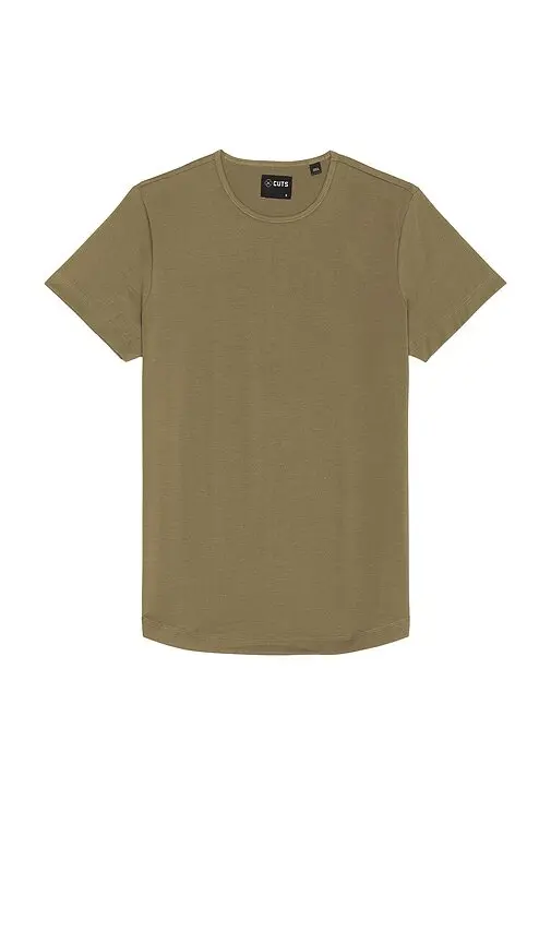 CUTS Curve Hem Tee In . Also - Brown