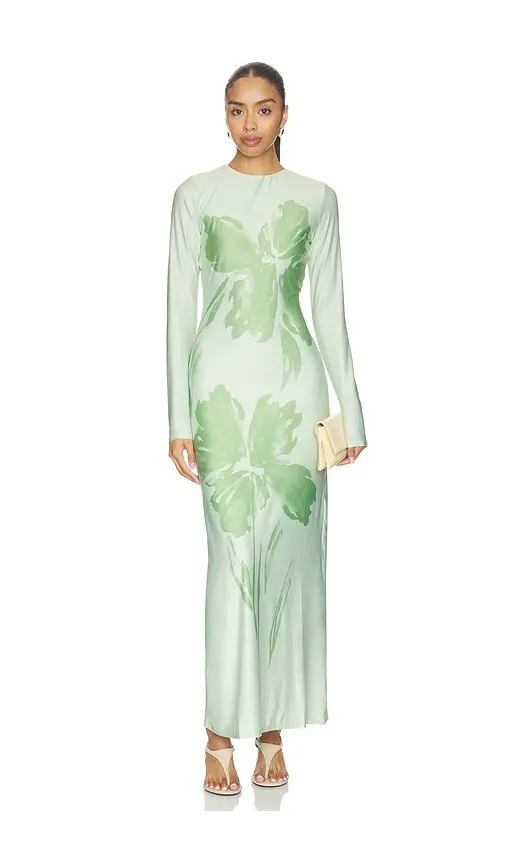 ESPECIA Lim Puhi Long Dress - Green