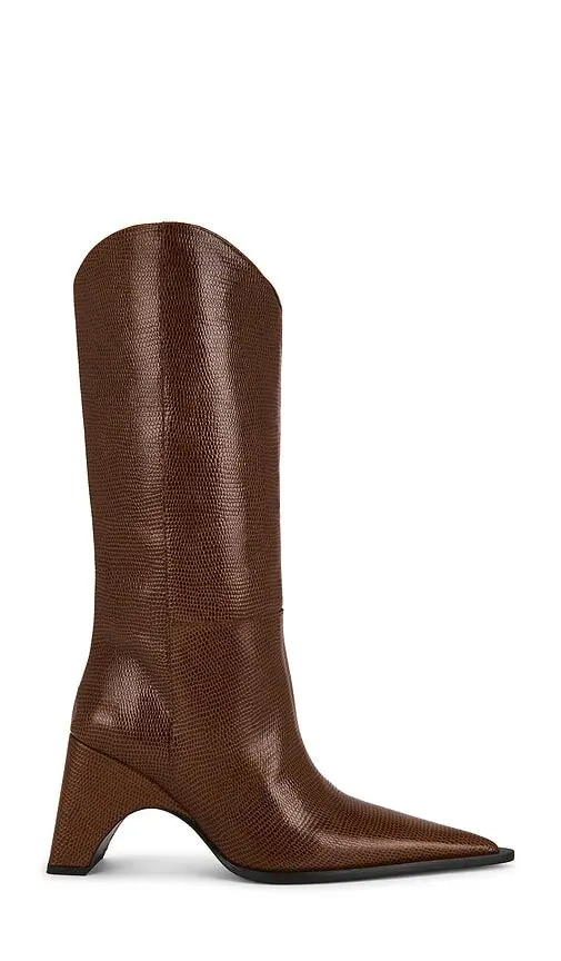 Coperni Lizard Print Cowboy Bridge Boots