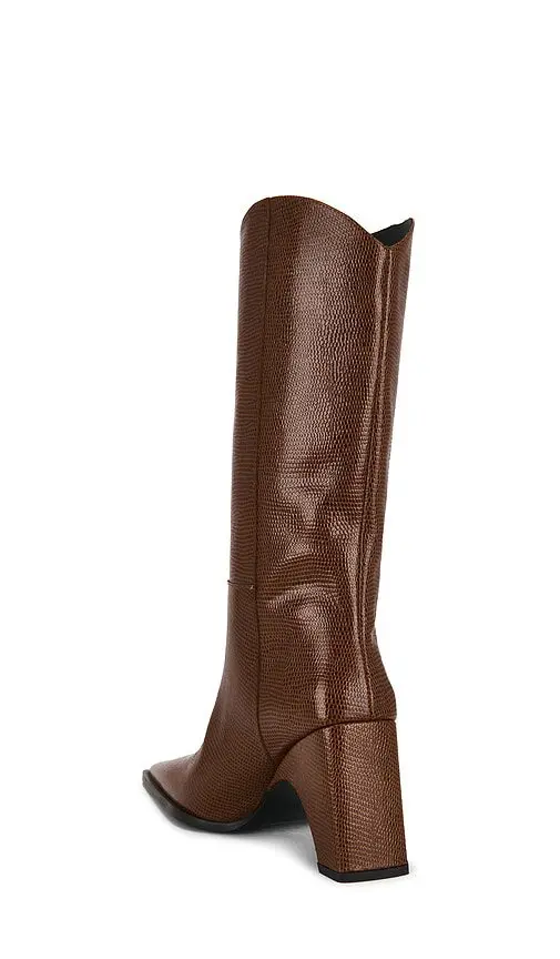 Coperni Lizard Print Cowboy Bridge Boots