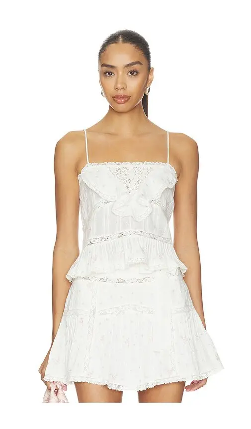 LoveShackFancy Ondeline Cami Top