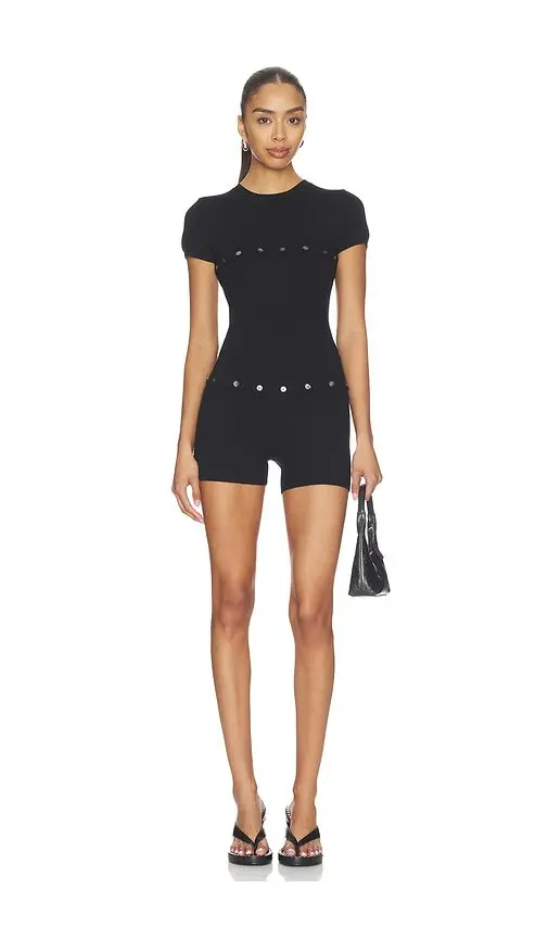 Miaou Josie Romper - Black