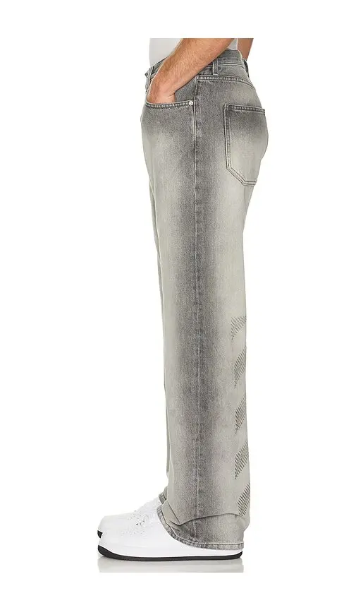 Off-White Relaxed Fit Jeans - Grey