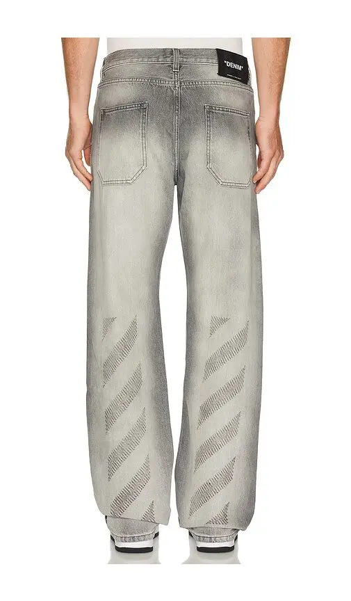 Off-White Relaxed Fit Jeans - Grey