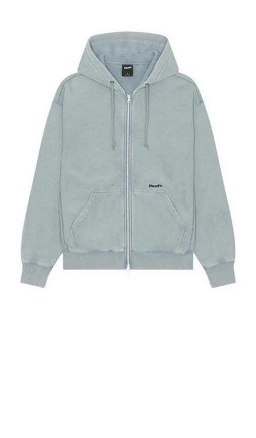 HUF Pacific Wash Full Zip Hoodie - Blue