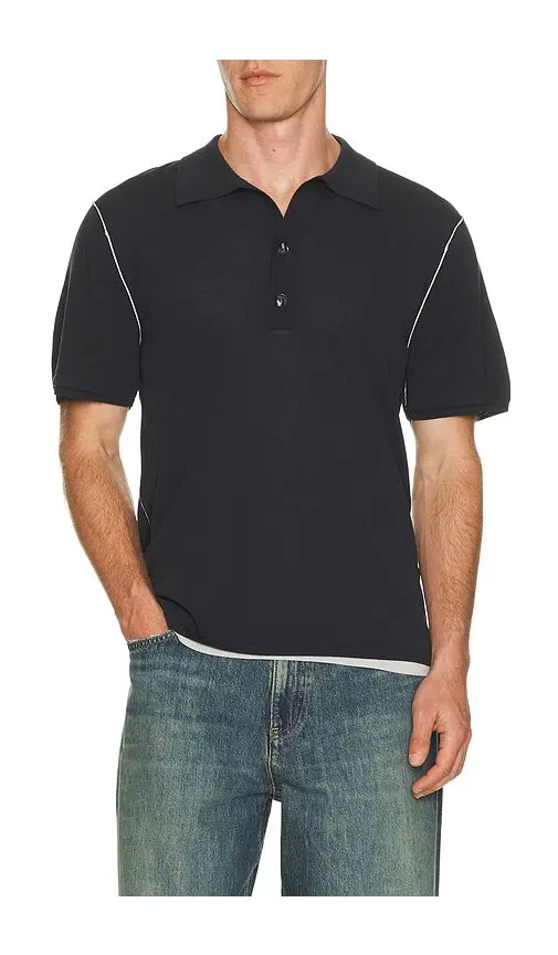 WON HUNDRED Jonas Two Layer Knit Polo In . Also