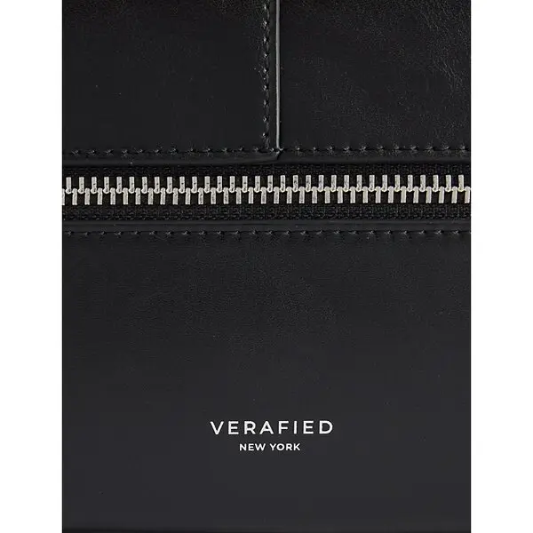 VERAFIED Leather Club Shoulder Bag - Noir