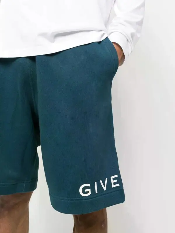 Givenchy Logo-print Jersey Track Shorts