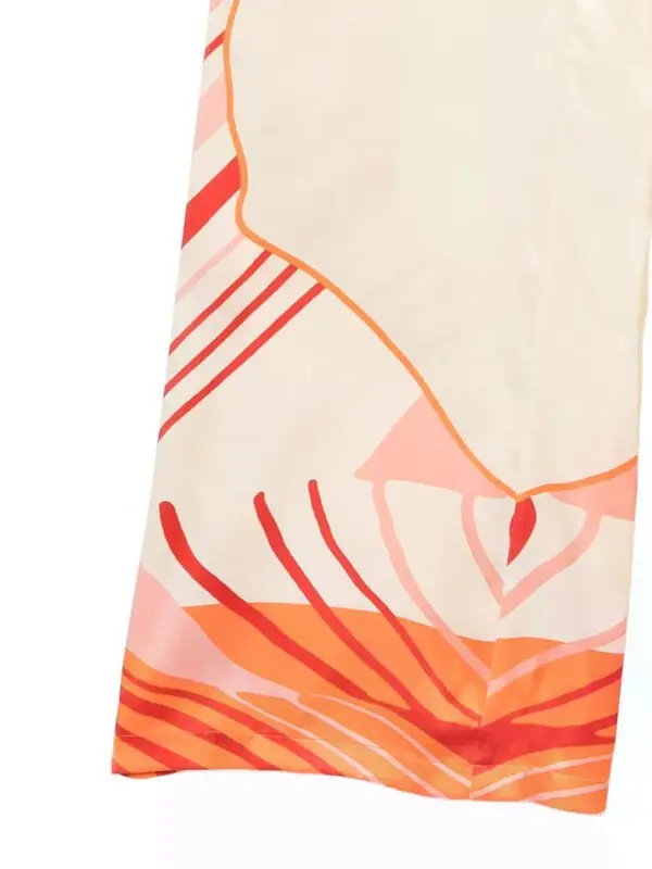Raquel Diniz Sofia Abstract Print Palazzo Pants