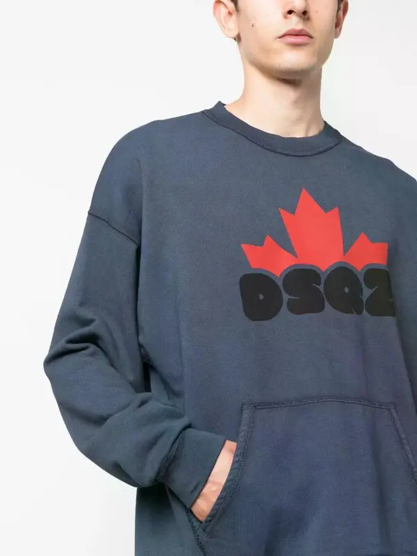 Dsquared2 Logo Print Cotton Jumper