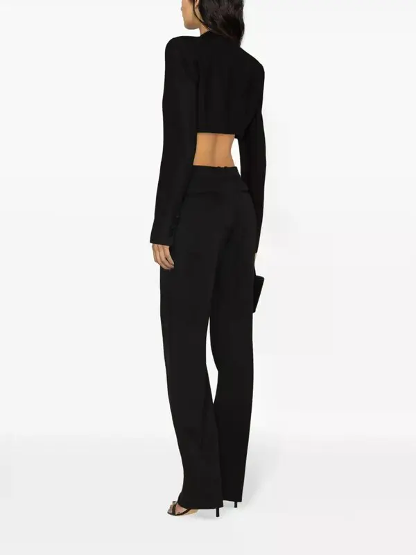 LAQUAN SMITH Double-breasted Cropped Blazer