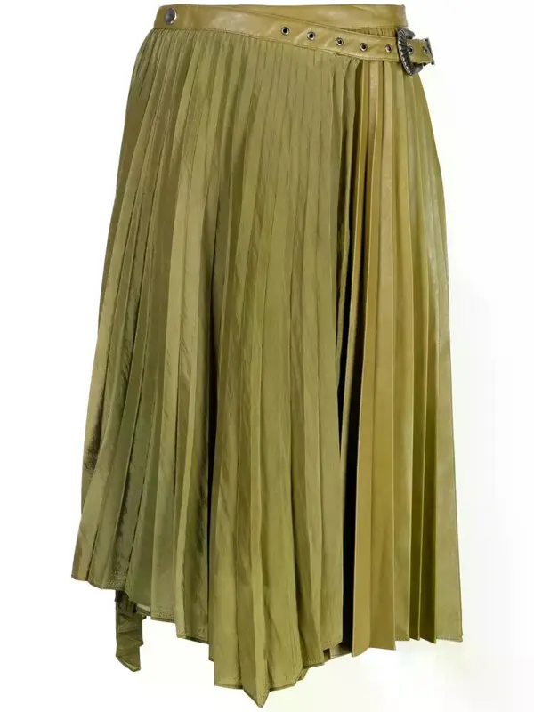 Andersson Bell Nicola Pleated Asymmetric Midi Skirt