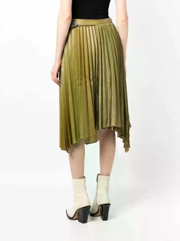 Andersson Bell Nicola Pleated Asymmetric Midi Skirt