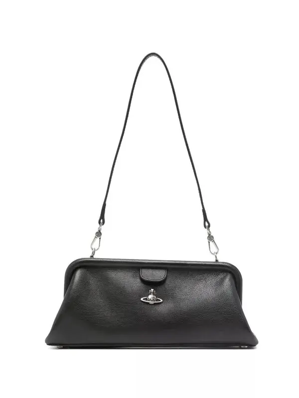 VIVIENNE WESTWOOD Jane Orb-plaque Grained-leather Shoulder Bag