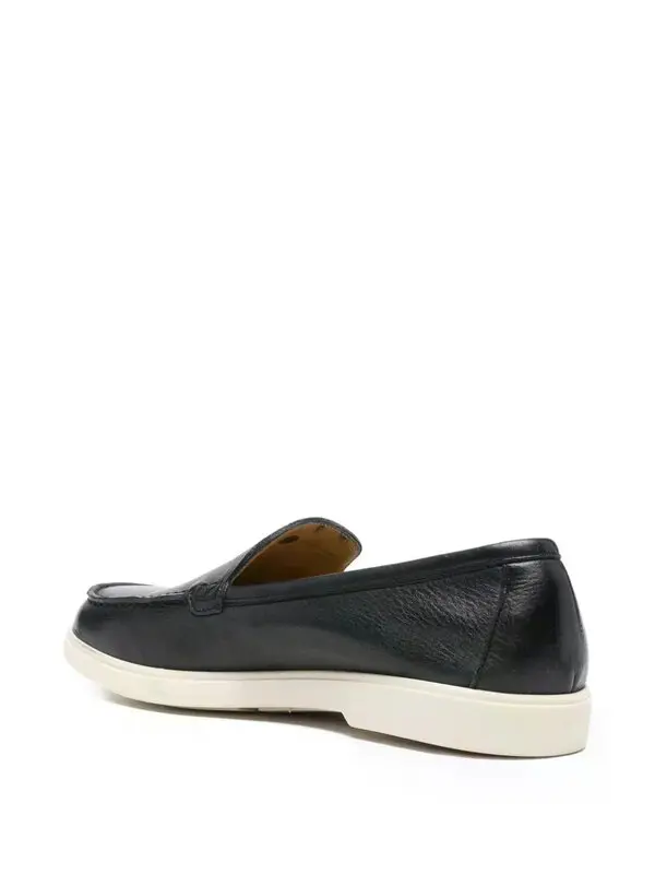 CALPIERRE Grained Leather Loafers