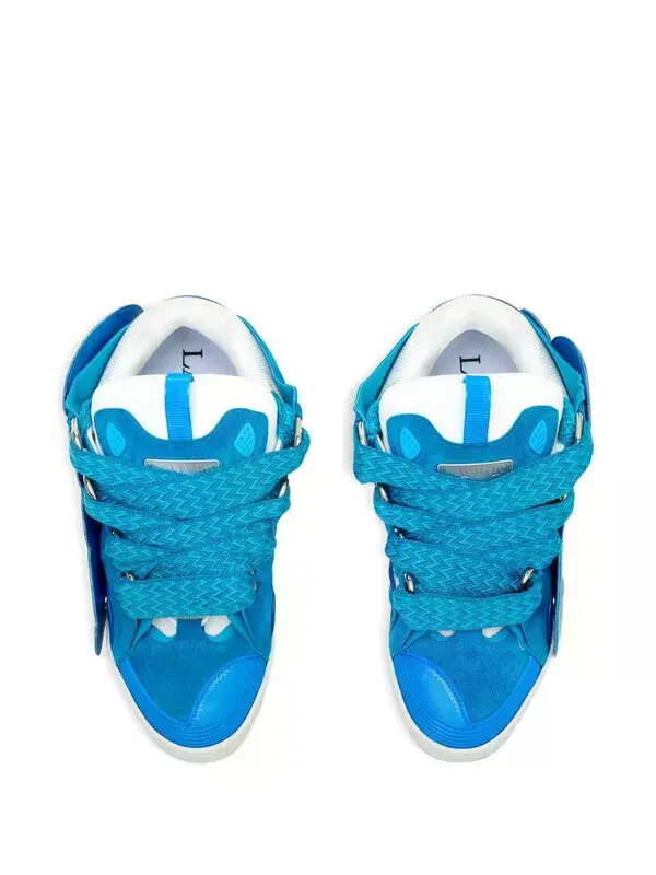 LANVIN Curb Lettering Sneakers - Blue