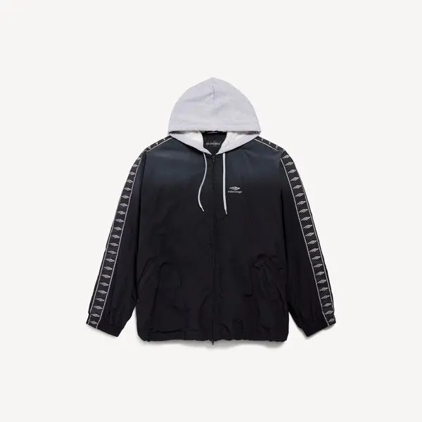 Balenciaga Stripe Tracksuit Jacket - Black