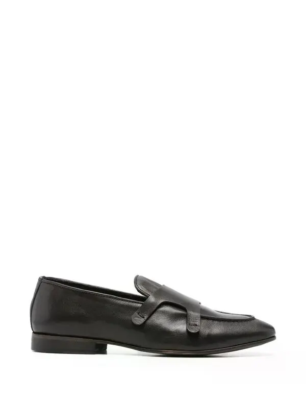 LEQARANT Apron-toe Monk Shoes