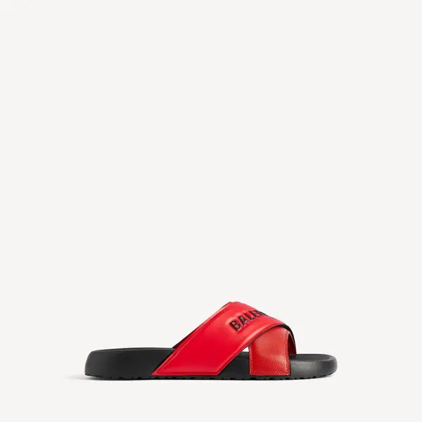 Balenciaga Sporty Pool Slide Sandal - Black