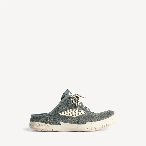 Balenciaga Hamptons Denim Mule - Blue