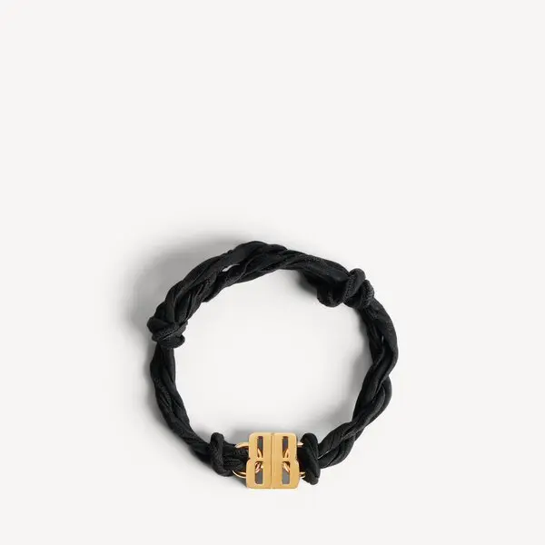 Balenciaga Nano Ribbon Bb Bracelet - Black