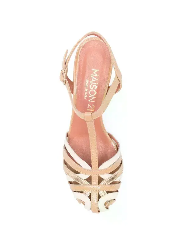 MAISON 21 T-bar Cage Sandals