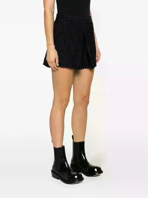 Dsquared2 Frayed-edge Tweed Shorts