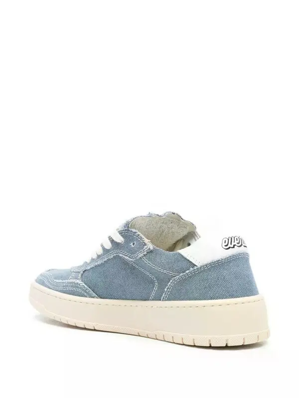 EVENU Contrast-stitch Logo-patch Sneakers