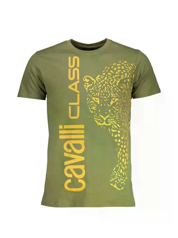 Roberto Cavalli Leopard-print T-shirt - Green
