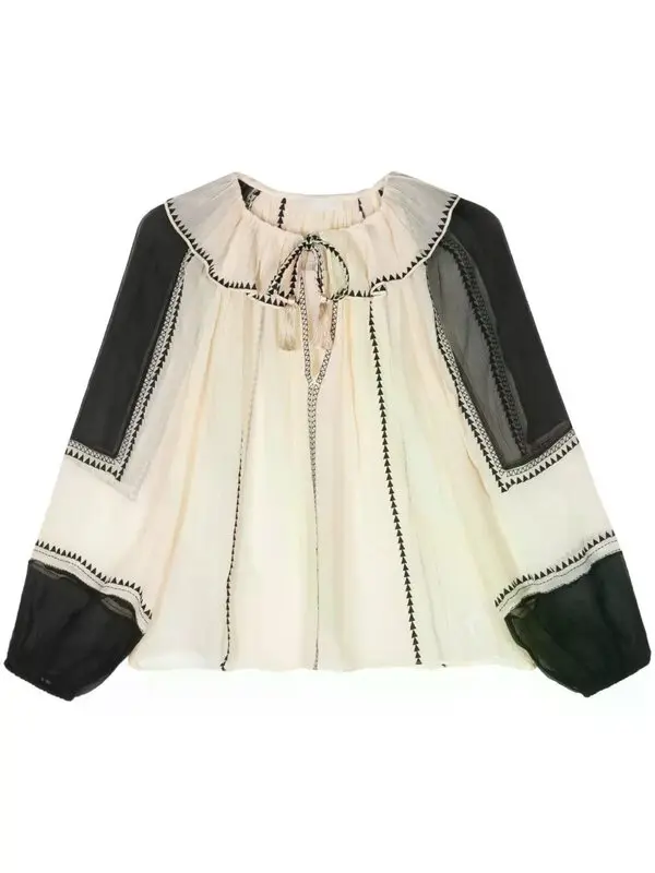 Ulla Johnson Lenore Silk Chiffon Blouse