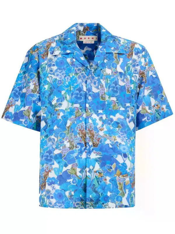 Marni Floral-print Cotton Shirt